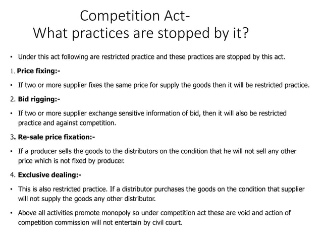 COMPETITION ACT, 2002 | PDF