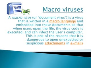 Madhu Devi ppt(computer virus and its management).pptx | Operating ...