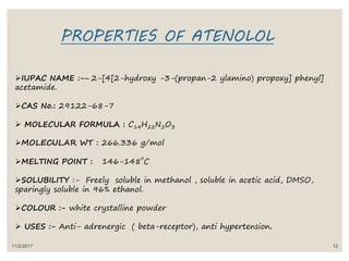 atenolol | PPTX