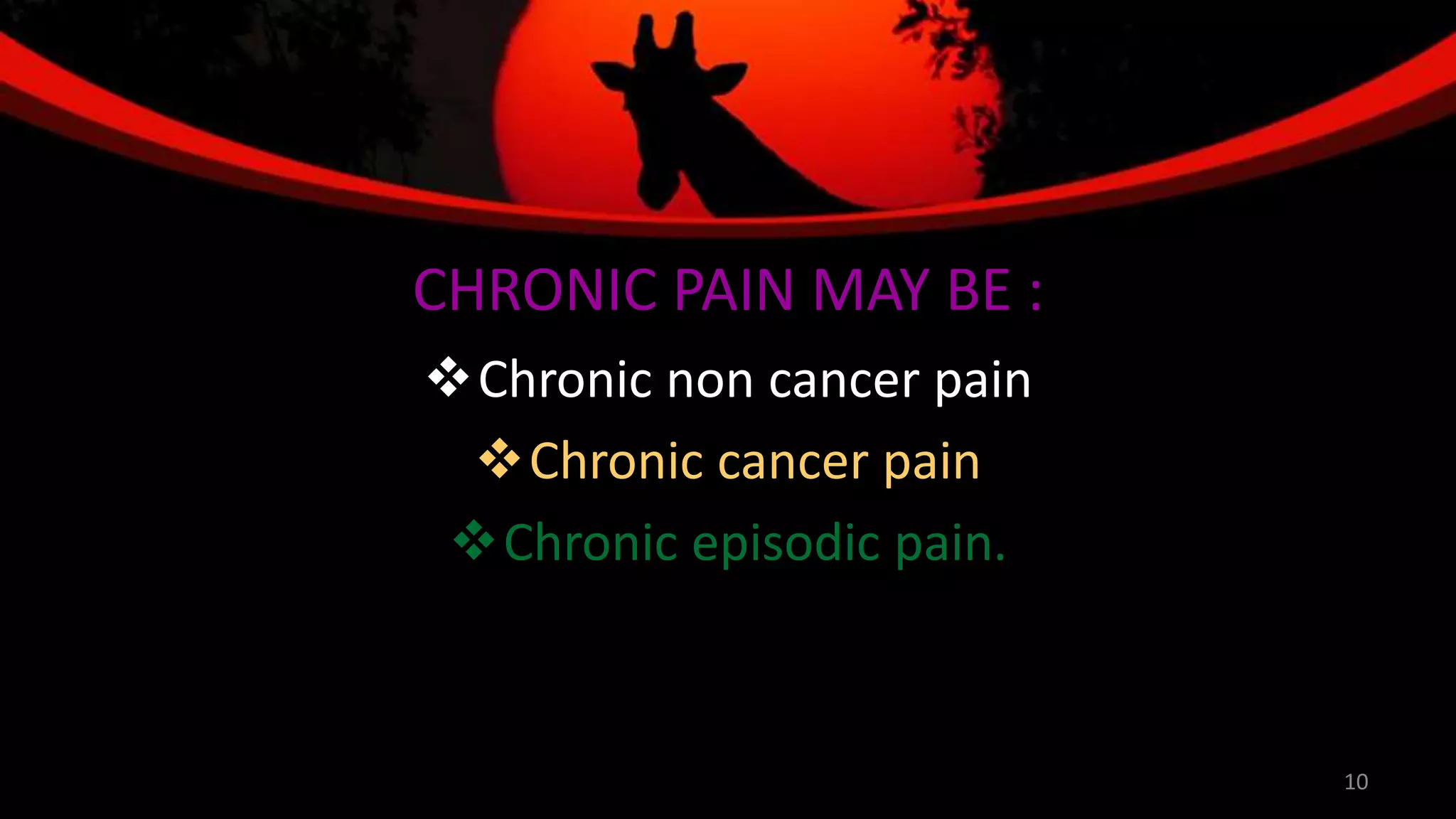 Types of pain and assessment of pain | PPTX
