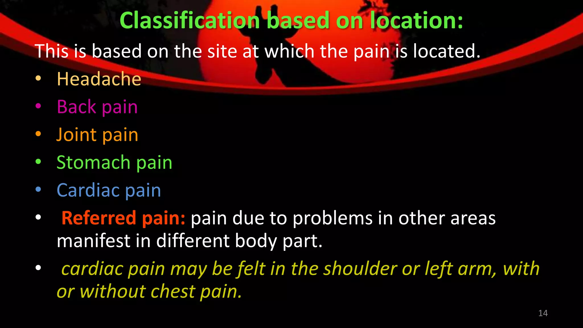 Types of pain and assessment of pain | PPTX