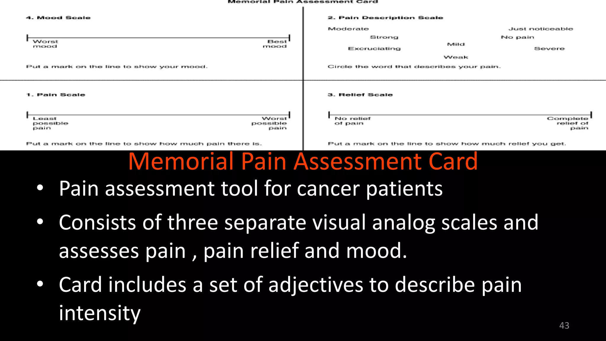 Types of pain and assessment of pain | PPTX