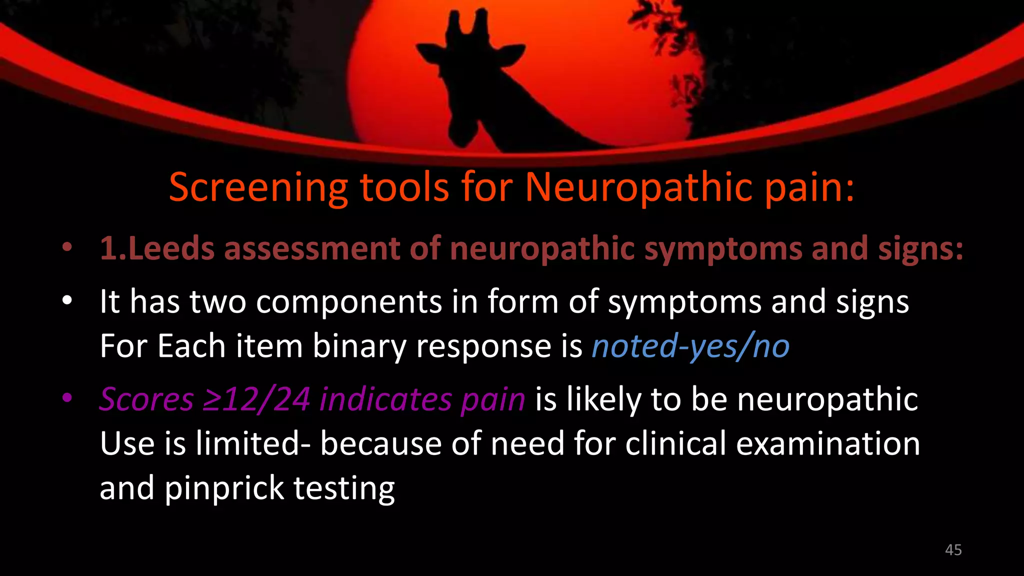 Types of pain and assessment of pain | PPTX