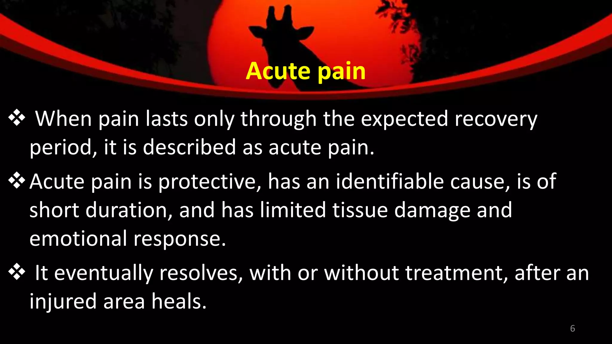 Types of pain and assessment of pain | PPTX