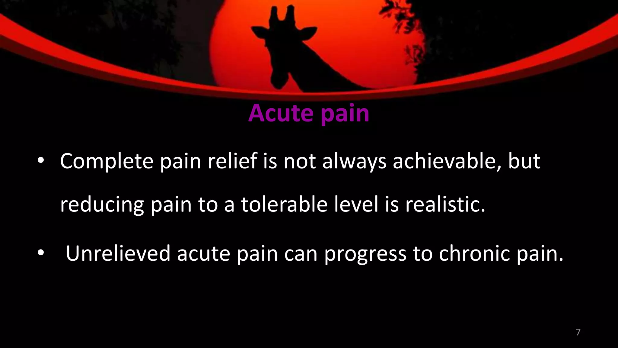 Types of pain and assessment of pain | PPTX