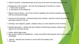 patent filing procedure - by Dr. S. Madhuri Paradesi | PPT
