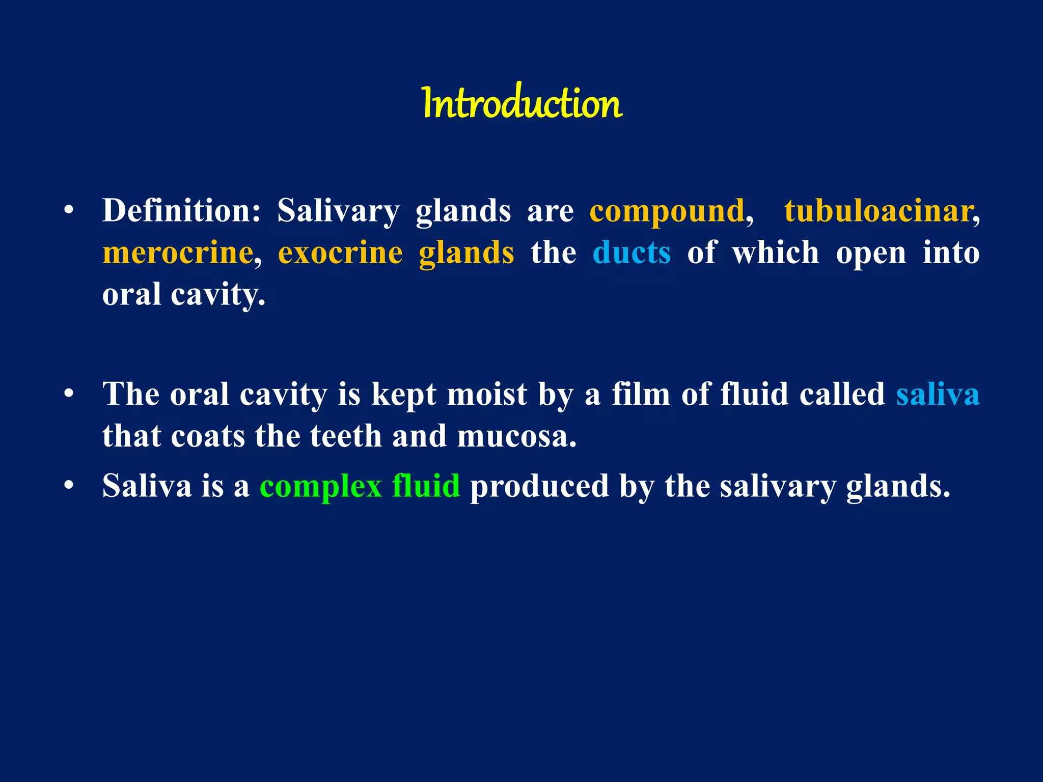 Salivary glands ppt | PPTX