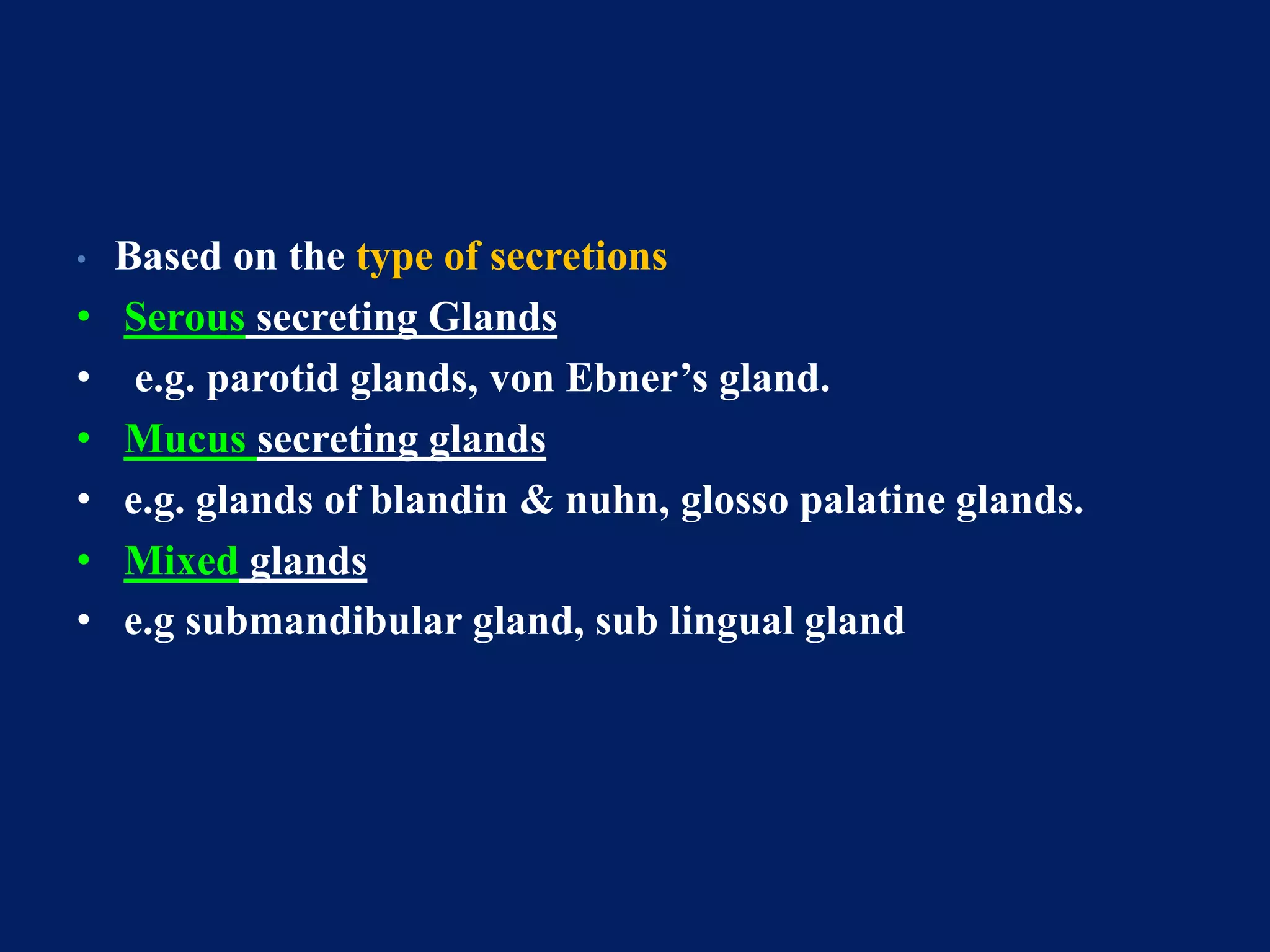 Salivary glands ppt | PPTX