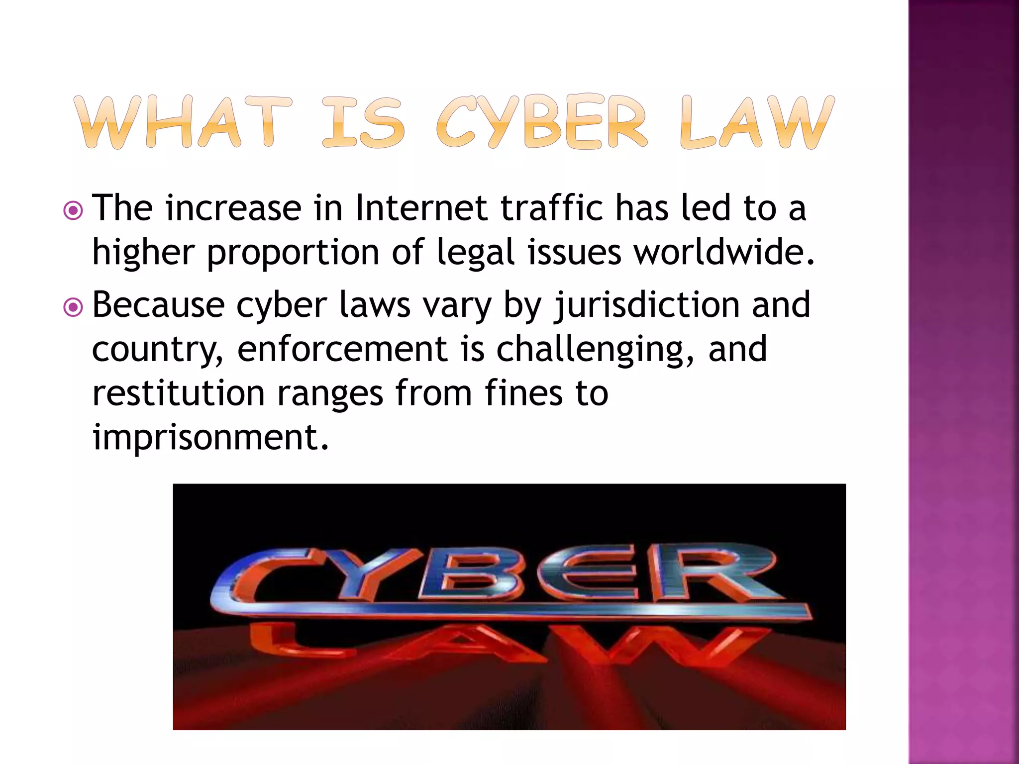 Cyber Law And Ethics | PPTX