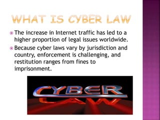 Cyber Law And Ethics | PPTX
