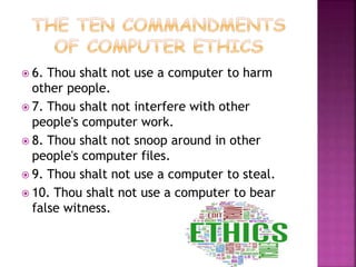 Cyber Law And Ethics | PPTX