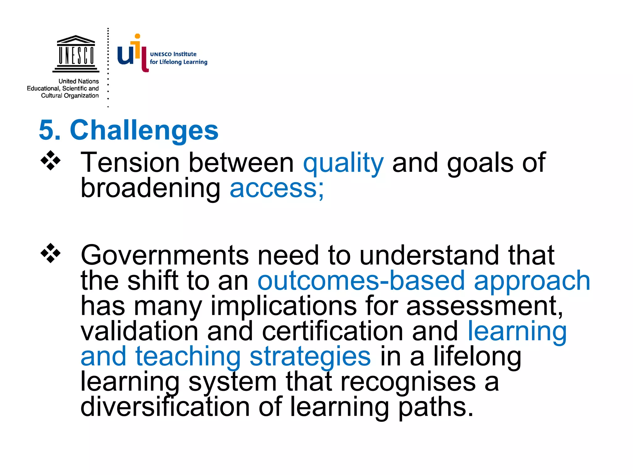Realising UNESCO’s vision of lifelong learning | PPT