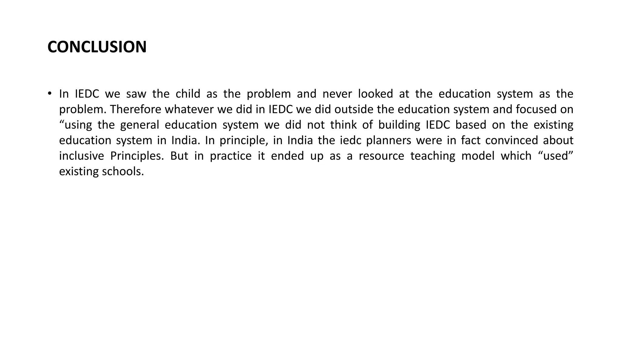 Inclusive education integrated education for disabled children | PPTX