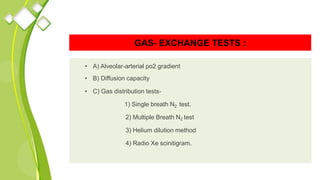 pulmonary function tests | PPTX