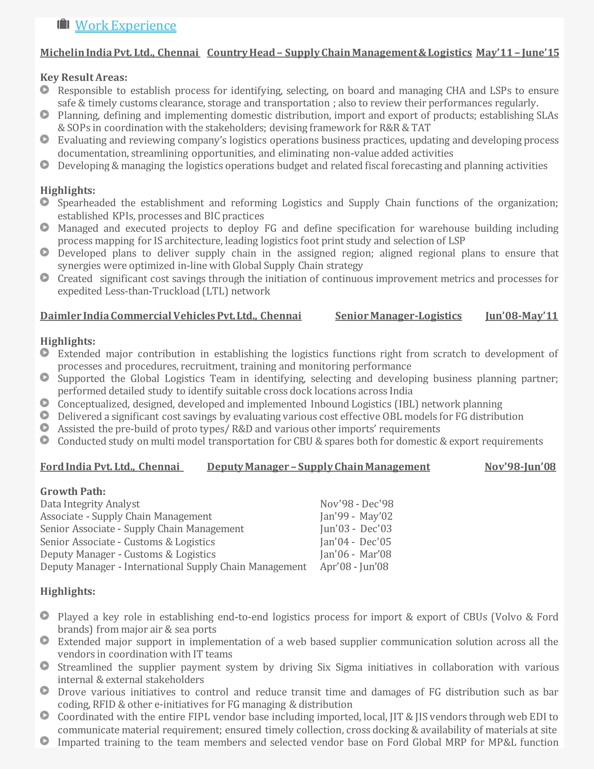 Madhusudhan | DOCX | Logistics | Business