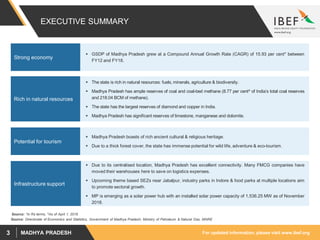 Madhya Pradesh State Report - March 2019 | PDF