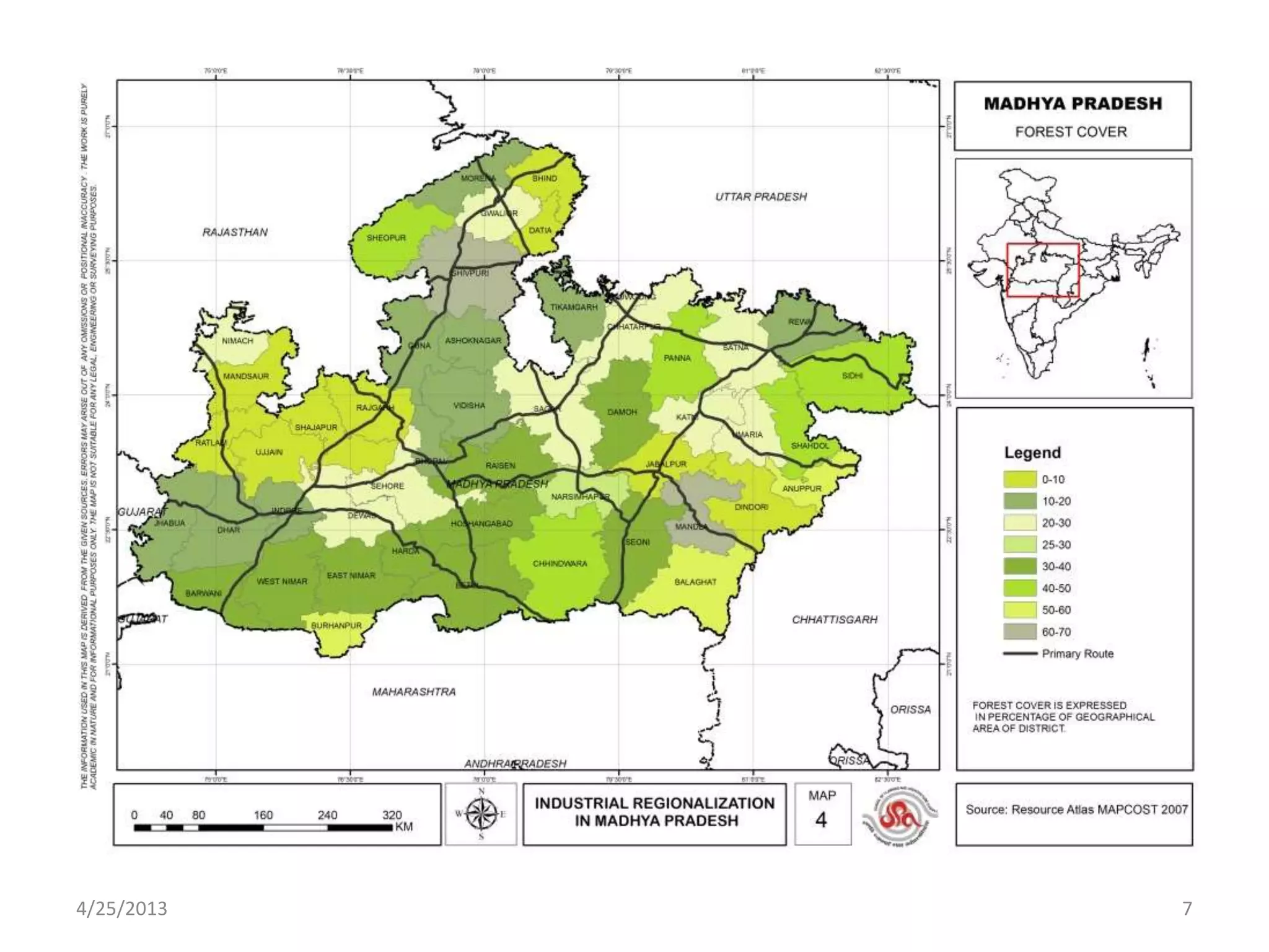 GIS Mapping of Resources : Madhya Pradesh | PPTX