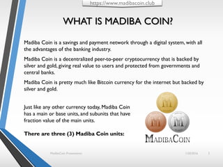 Madibacoin slideshare | PDF