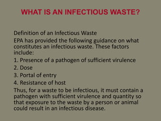 Madical waste | PPTX | Infectious Diseases | Diseases and Conditions