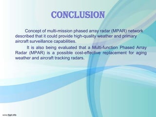 Multi-mission Phased Array Radar | PPTX