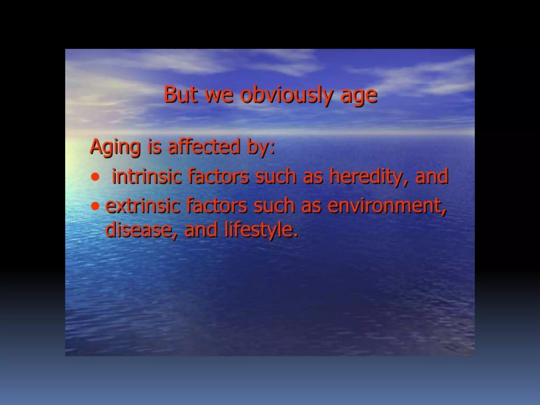 Aging Process | PPTX
