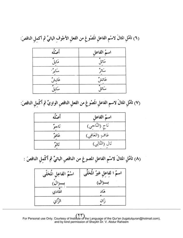 Madina book 3 arabic solutions | PDF
