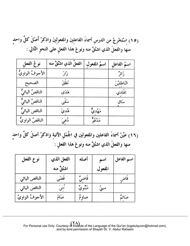 Madina book 3 arabic solutions | PDF