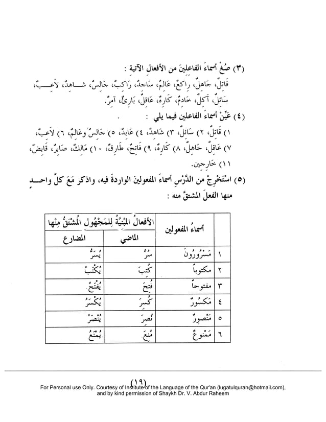 Madina Book 3 - Arabic Solutions | PDF
