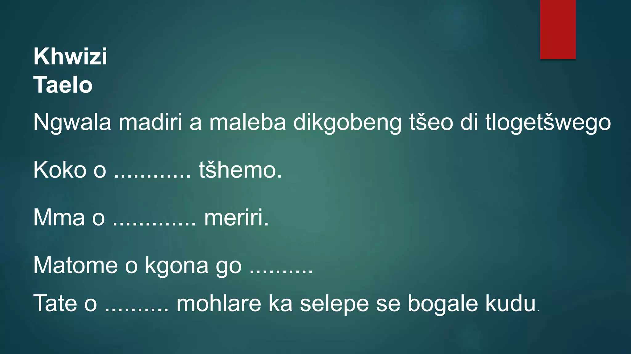Madiri le mehuta ya wona.pptx