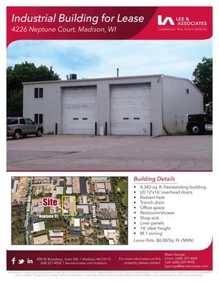 Industrial Building for Lease - 4226 Neptune Court, Madison, WI | PDF