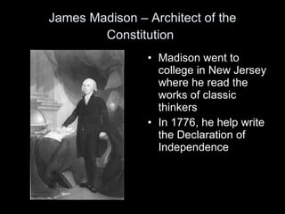 Madison – Architect Of The Constitution | PPT