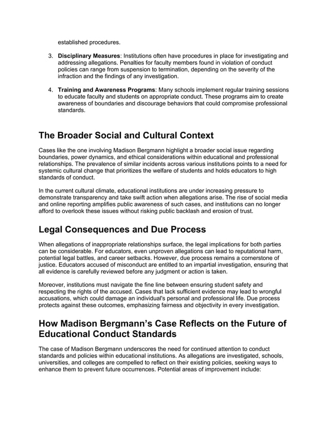 Madison Bergmann Alleged Relationship with Student_ A Comprehensive ...