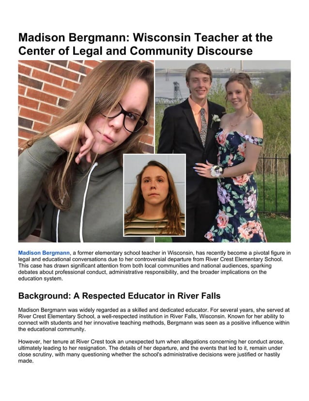 Madison Bergmann_ Wisconsin Teacher at the Center of Legal and ...