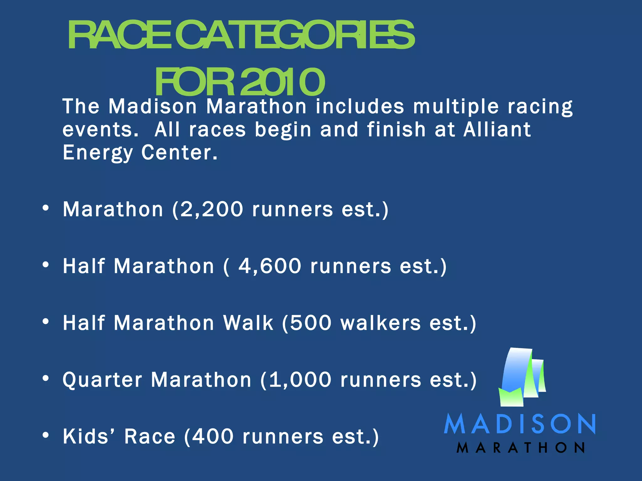 Madison Marathon Ppt | PPT