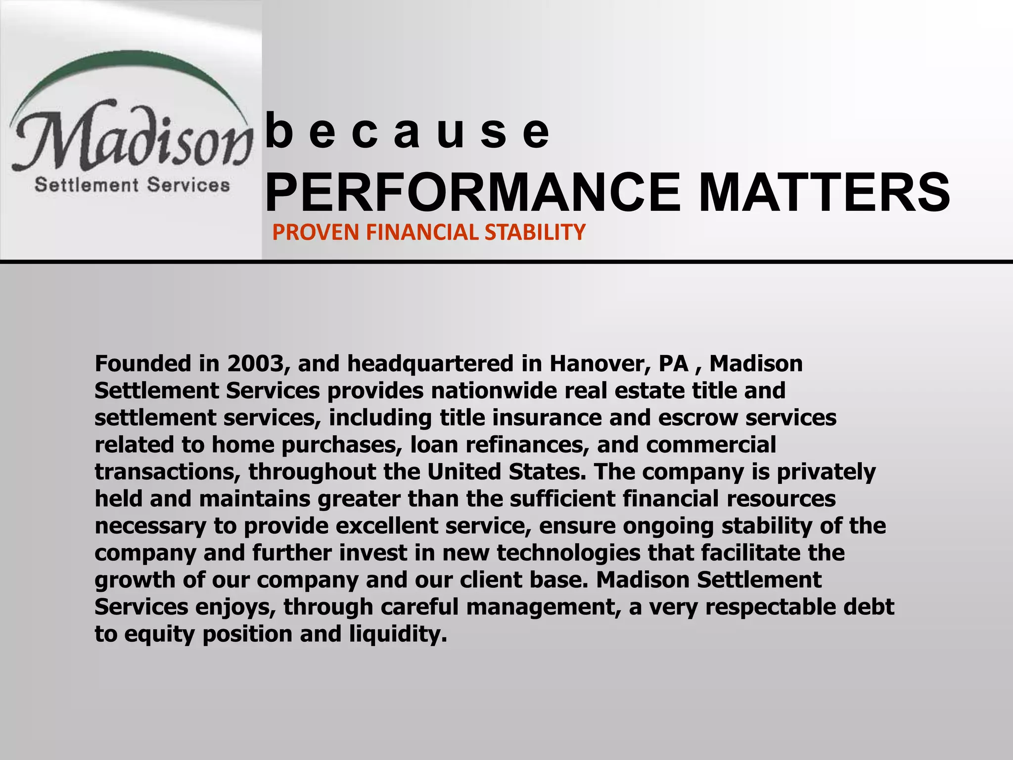 Madison ppt cw | PPT