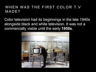 The Evolution of T.V. | PPT