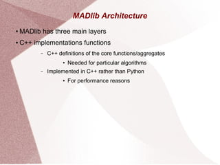 Apache MADlib AI/ML | PPT