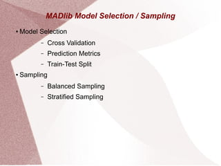 Apache MADlib AI/ML | PPT