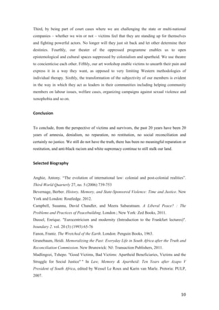 Tshepo Madlingozi: 20 Years of TRC - TAKING STOCK OF THE SOUTH AFRICAN ...