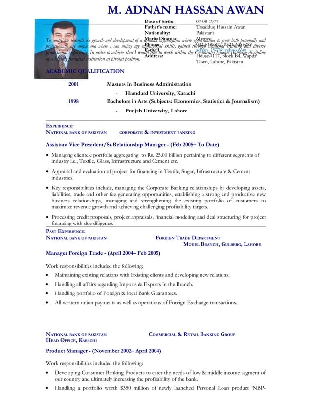 M. Adnan Hassan Cv | DOC