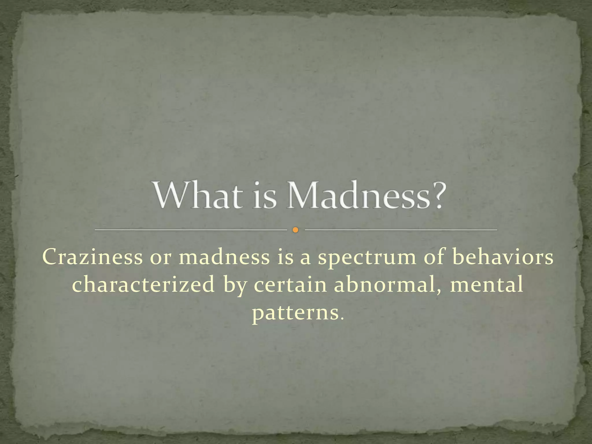Madness in edgar allan poe writing | PPTX