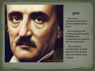 Madness in edgar allan poe writing | PPTX