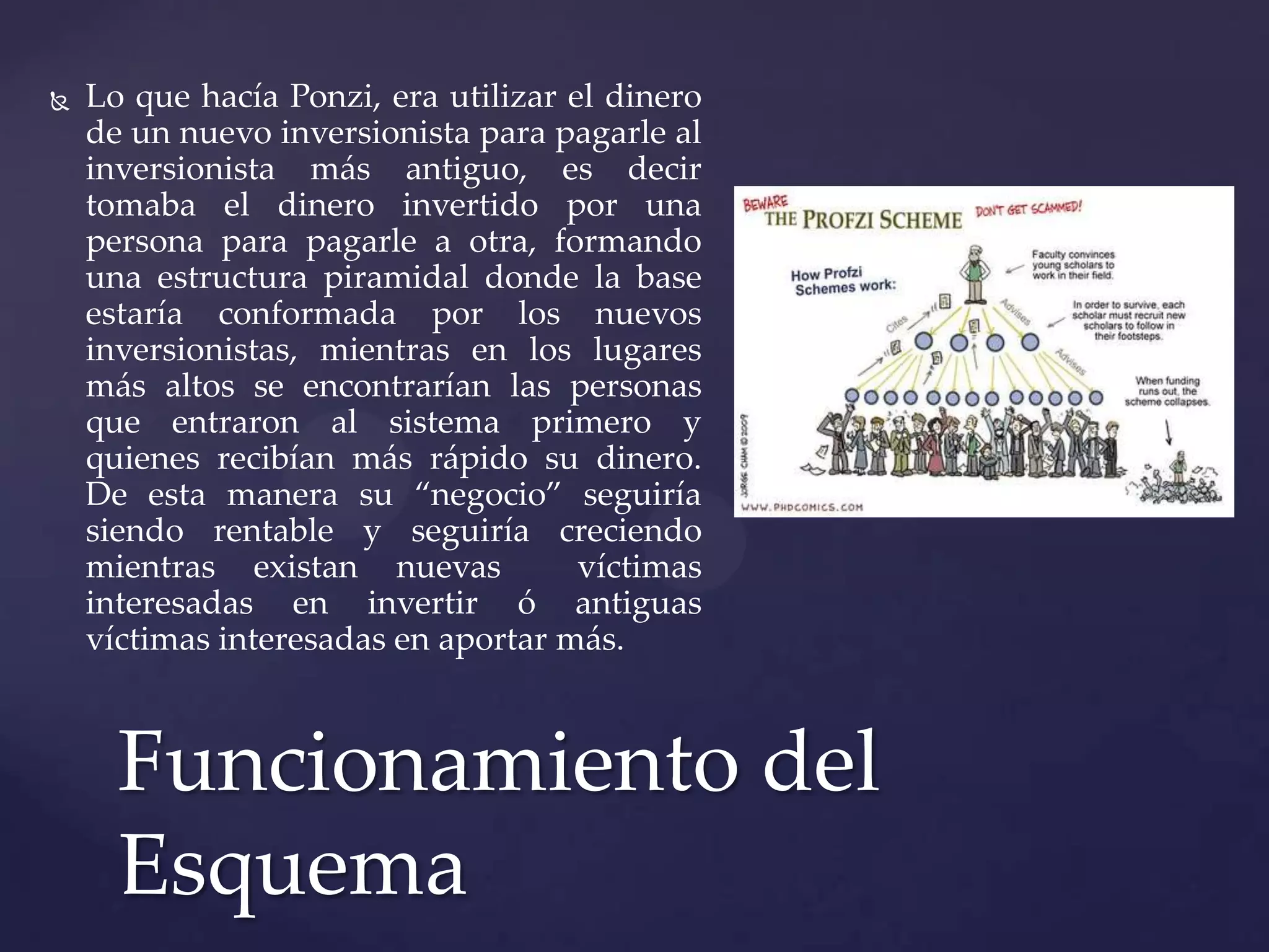 Madoff y el Esquema Ponzi Ppts | PPTX