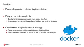 Shifter - Docker Containers for HPC | PDF