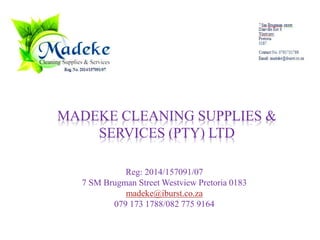 Mad profile 2017 cleaning | PPTX | Skin Care | Beauty