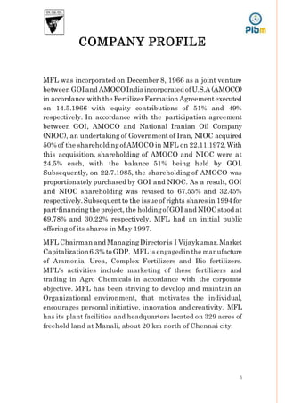 Madras fertilizers limited | DOCX