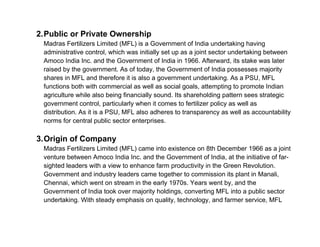 MADRAS FERTILIZERS LTD analysis report.docx