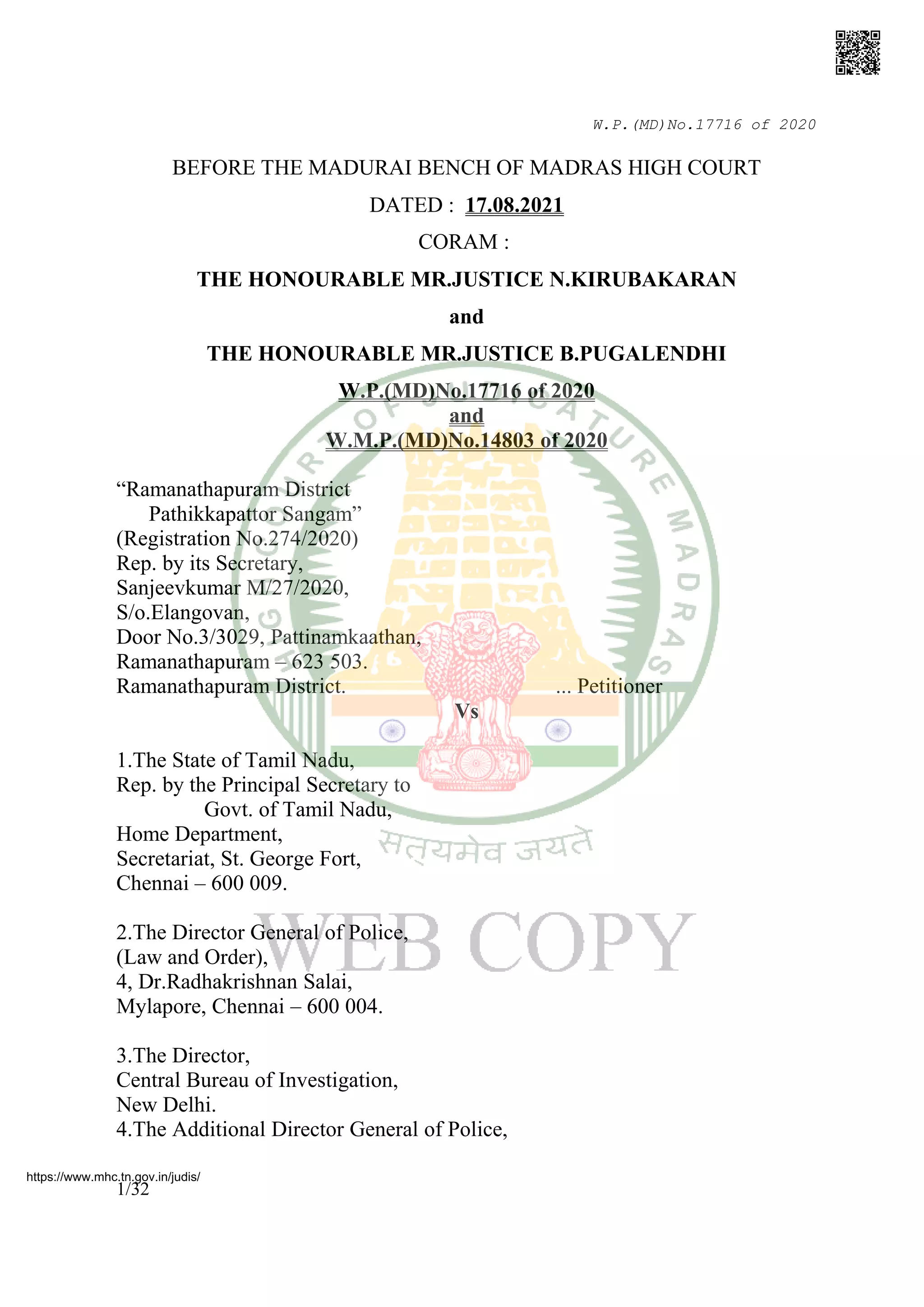 Madras hc cbi judgment | PDF