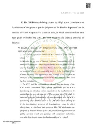 Madras hc cbi judgment | PDF