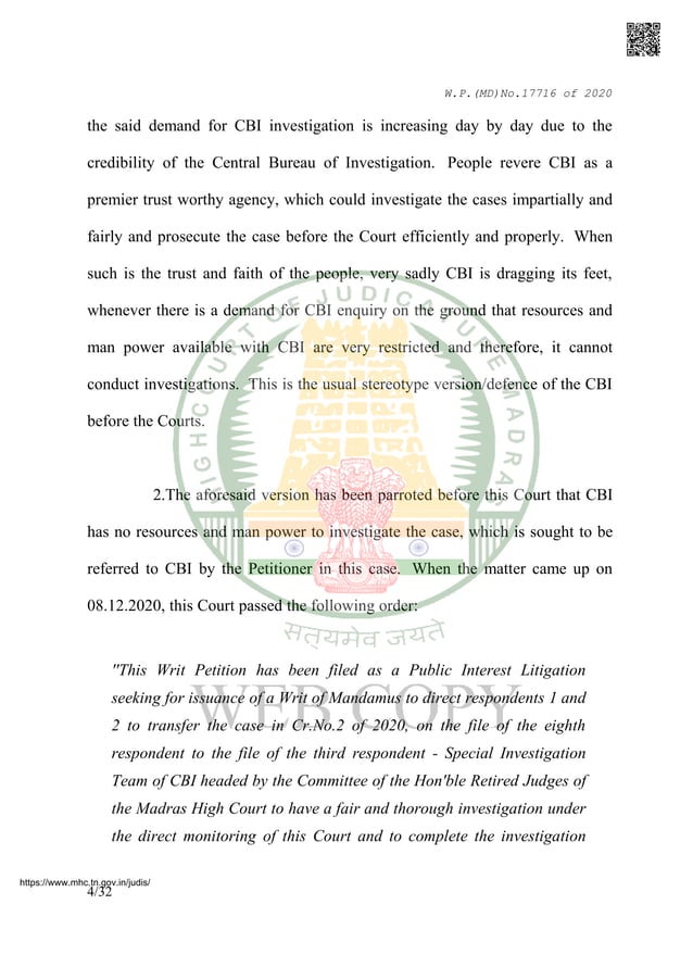 Madras hc cbi judgment | PDF